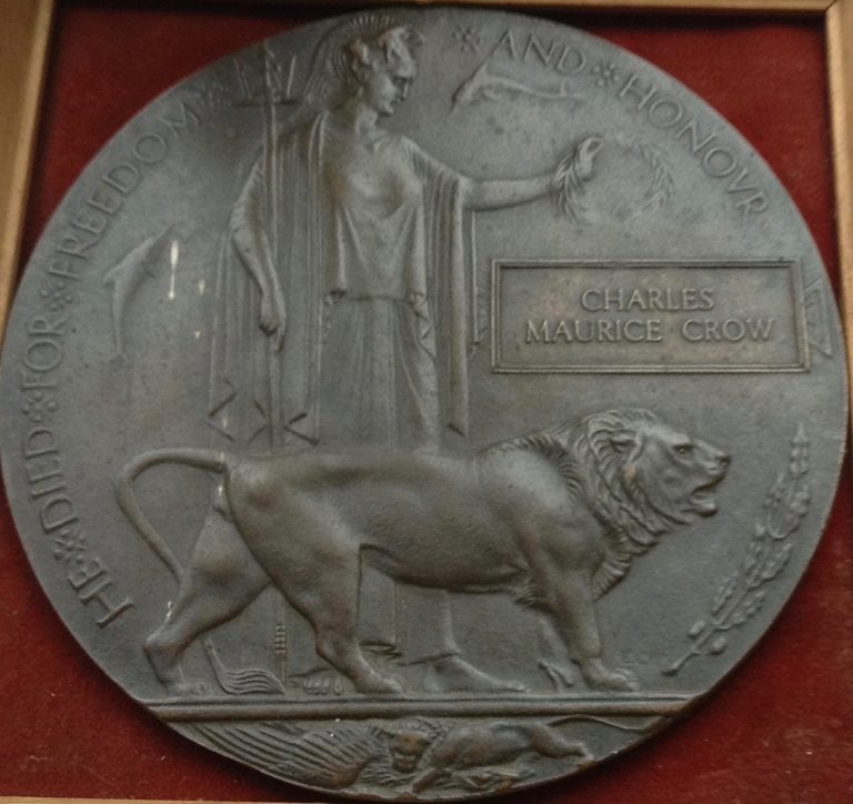 Charles Maurice Crow. WW1. Dorking Airman