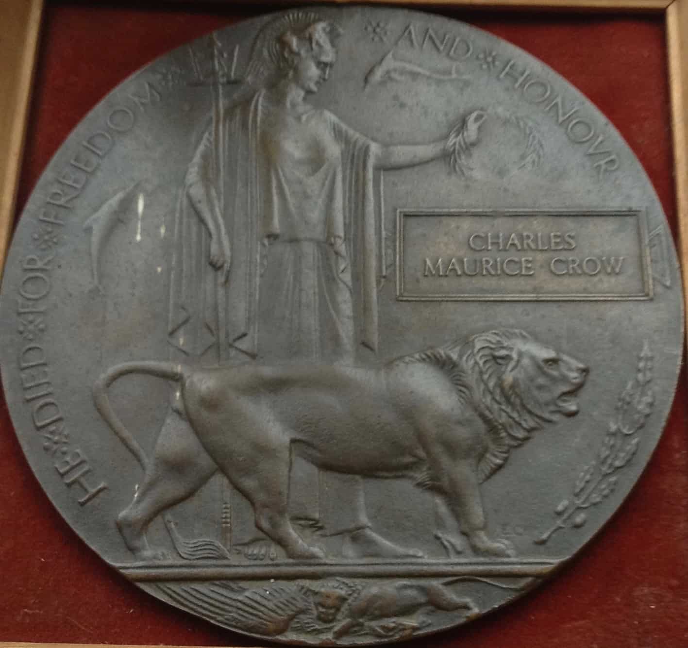 Charles Maurice Crow. WW1. Dorking Airman