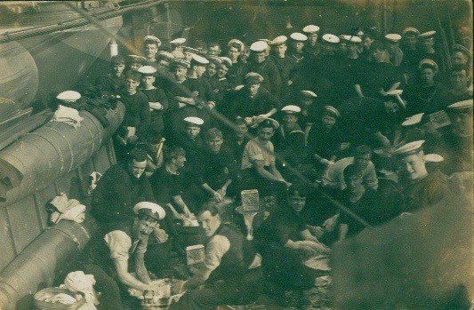 crew-on-deck-hms-natal-callcut-family - Dorking Museum & Heritage Centre