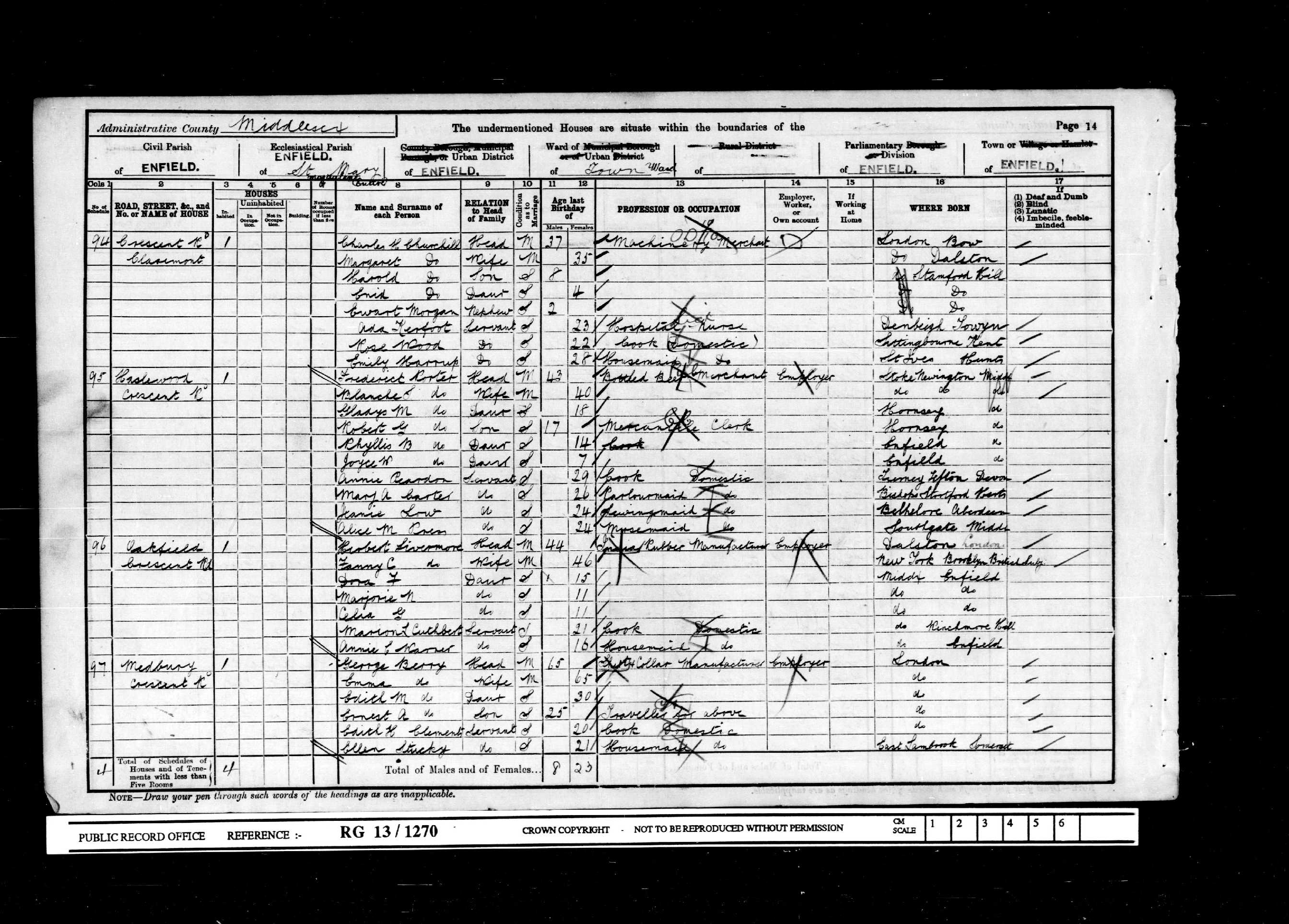 dora-frances-livermore-1901-census-findmypast-co-uk - Dorking Museum ...