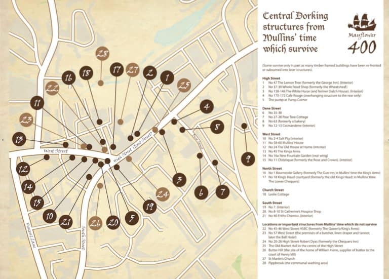 Dorking's Mayflower Buildings Map - Dorking Museum & Heritage Centre