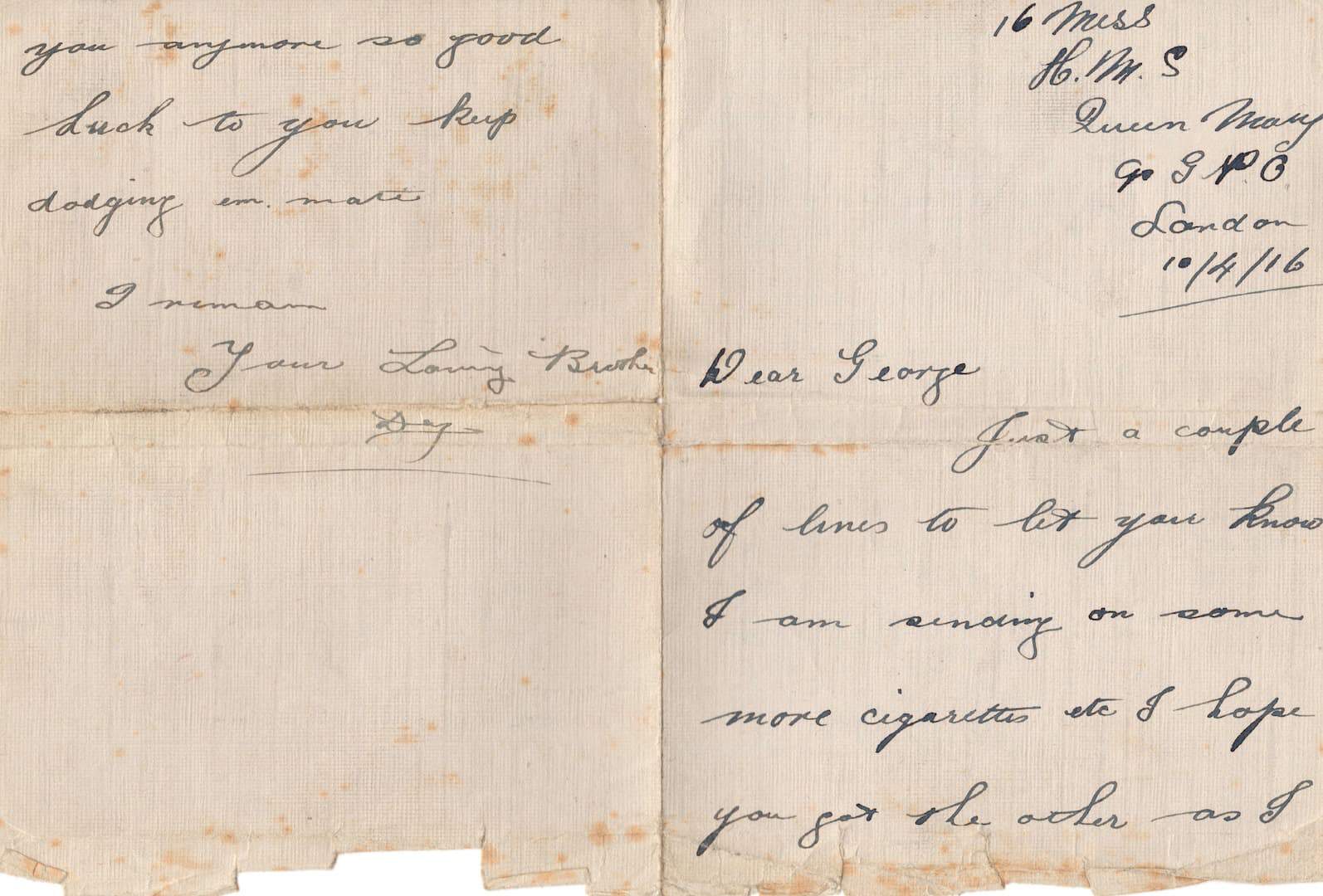 Douglas Durrant. Dorking Sailor. WW1