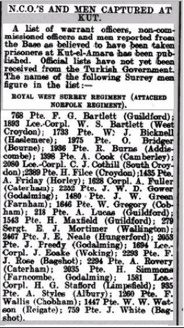 Edward Mortimer Death Notice © Dorking Advertiser findmypast.co.uk ...