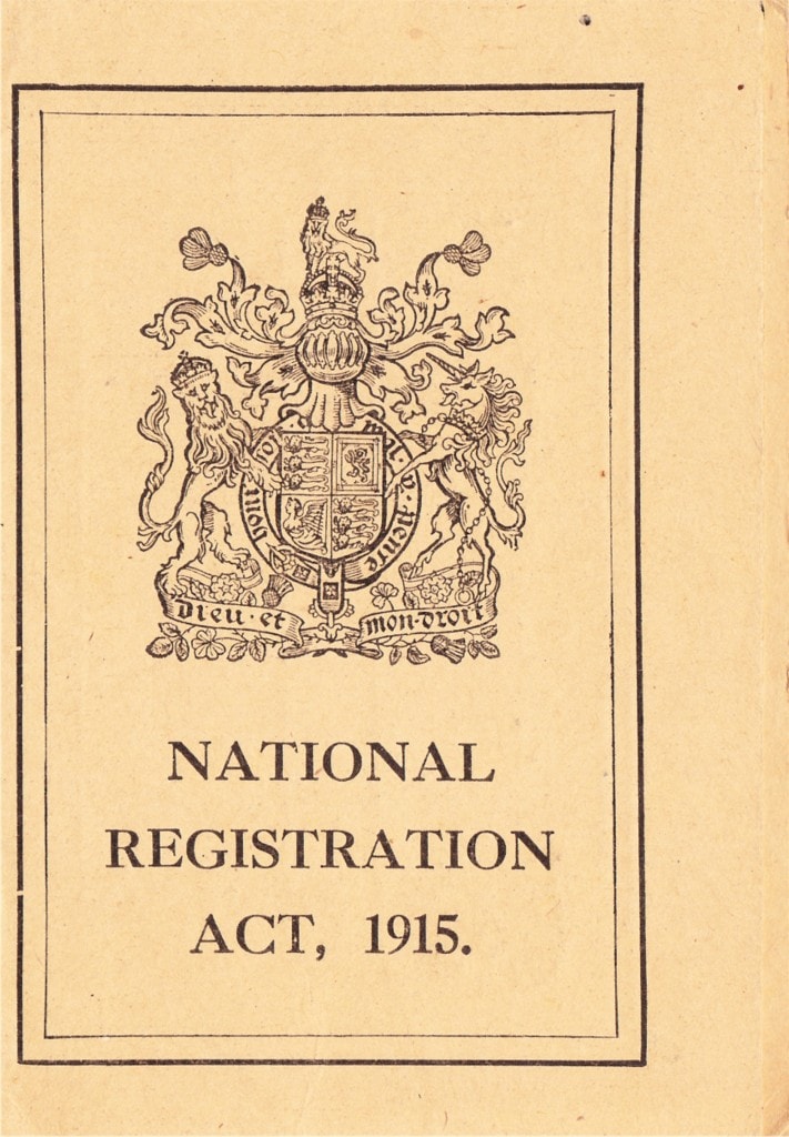 Front Cover of Mary Priest National Identity Card © Dorking Museum ...