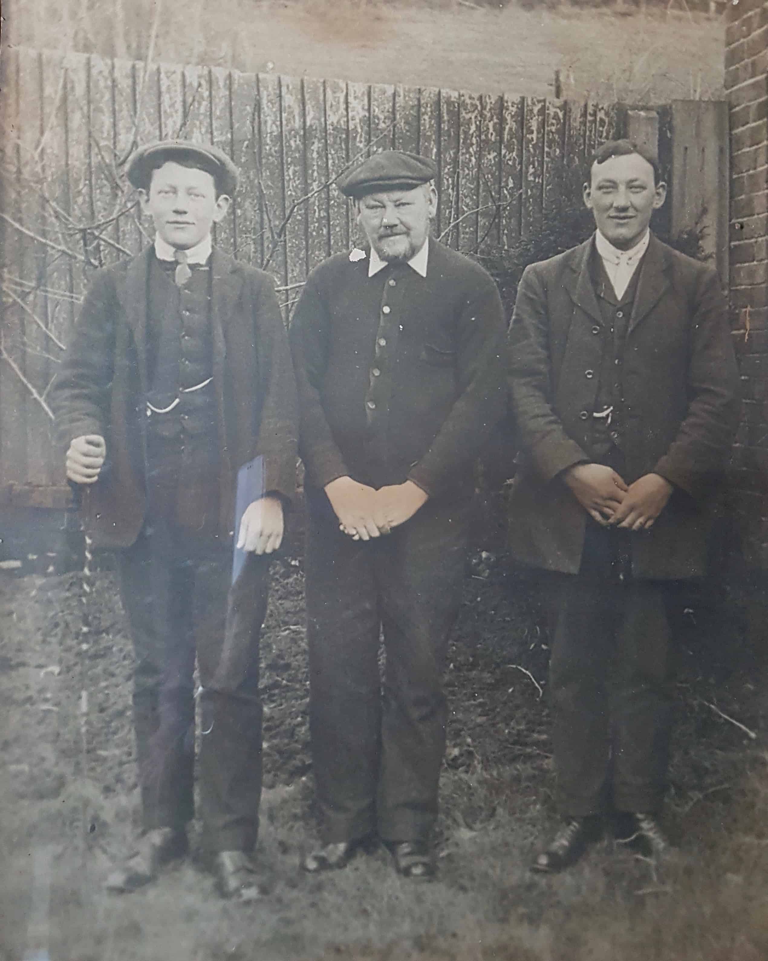 George, Arthur and Arthur Lipscomb © Lipscomb Family Archive - Dorking ...