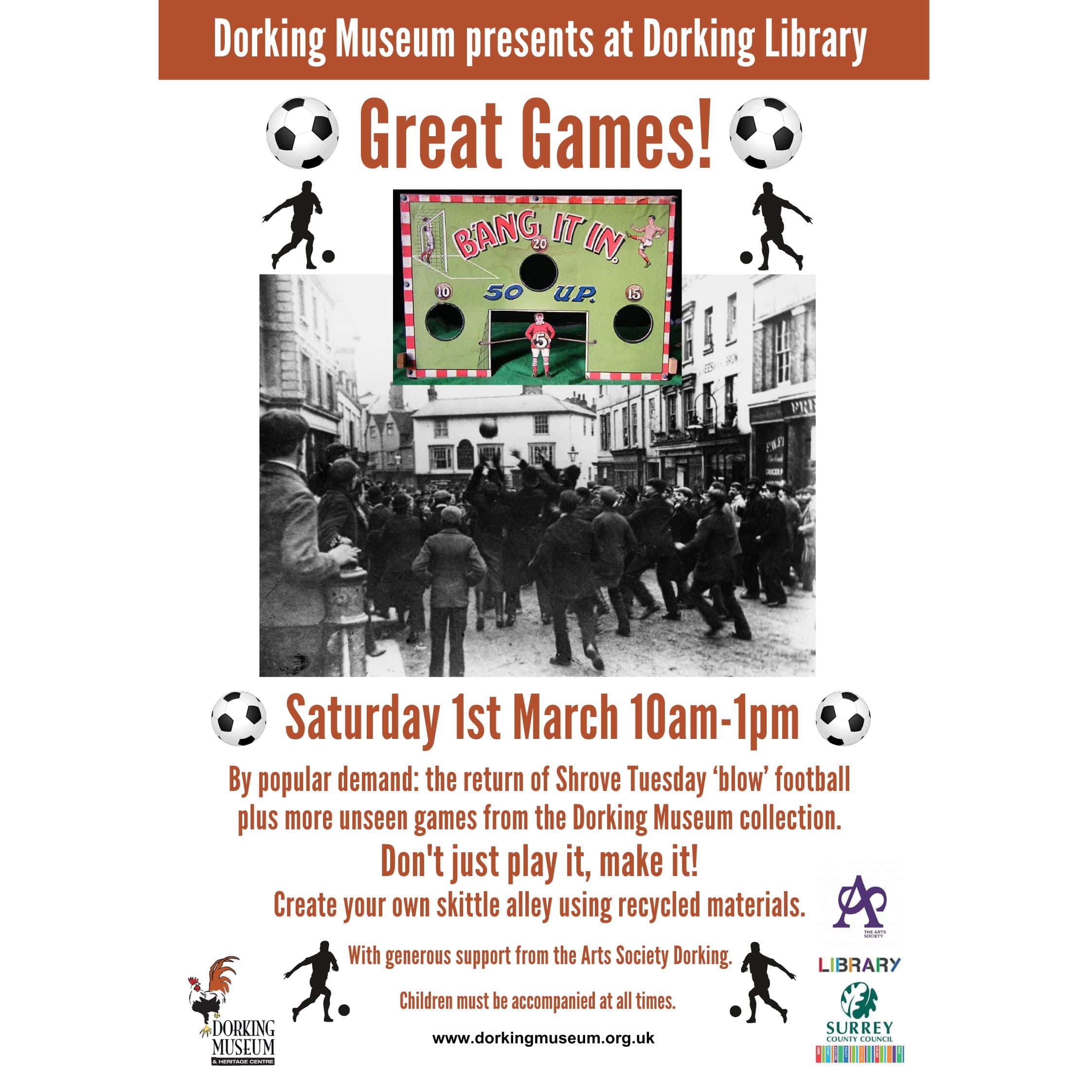 Great Games jpeg for instagram - Dorking Museum & Heritage Centre