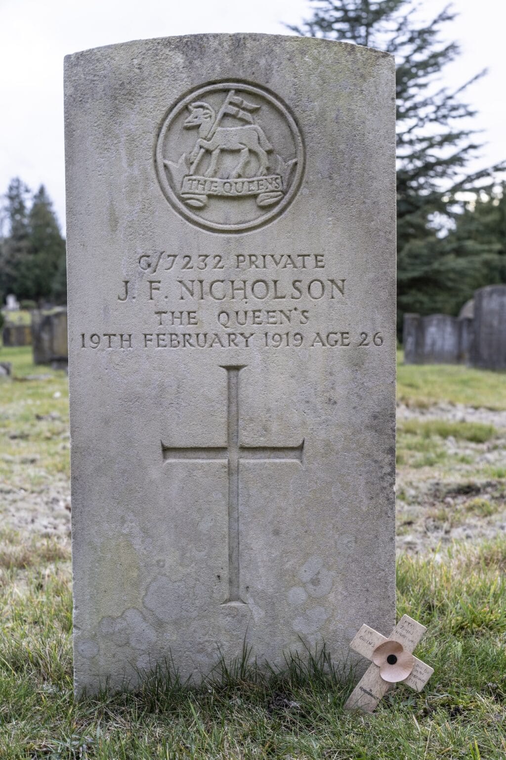 John Frederick Nicholson. Dorking Soldier. WW1