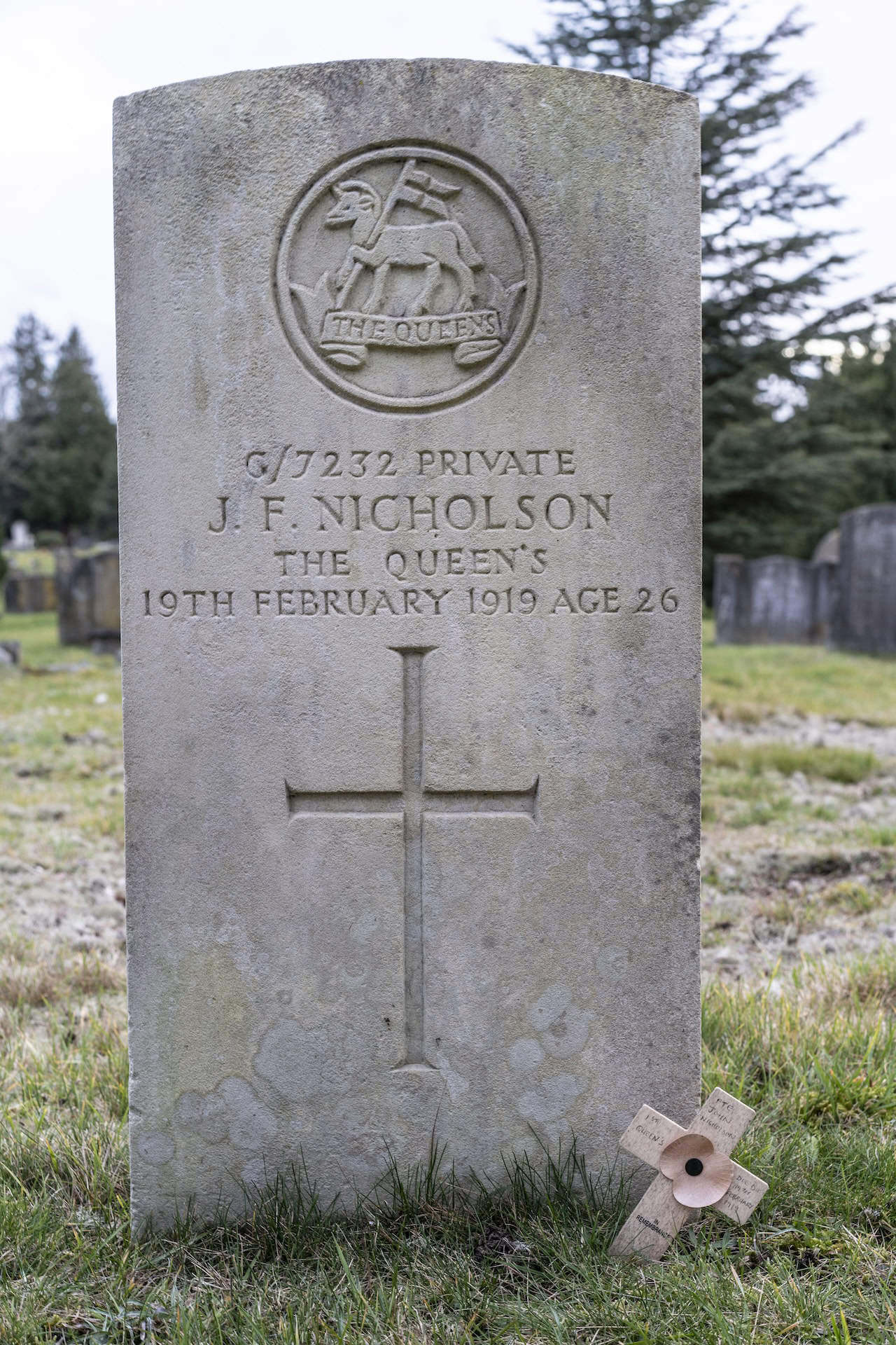 John Frederick Nicholson. Dorking Soldier. WW1