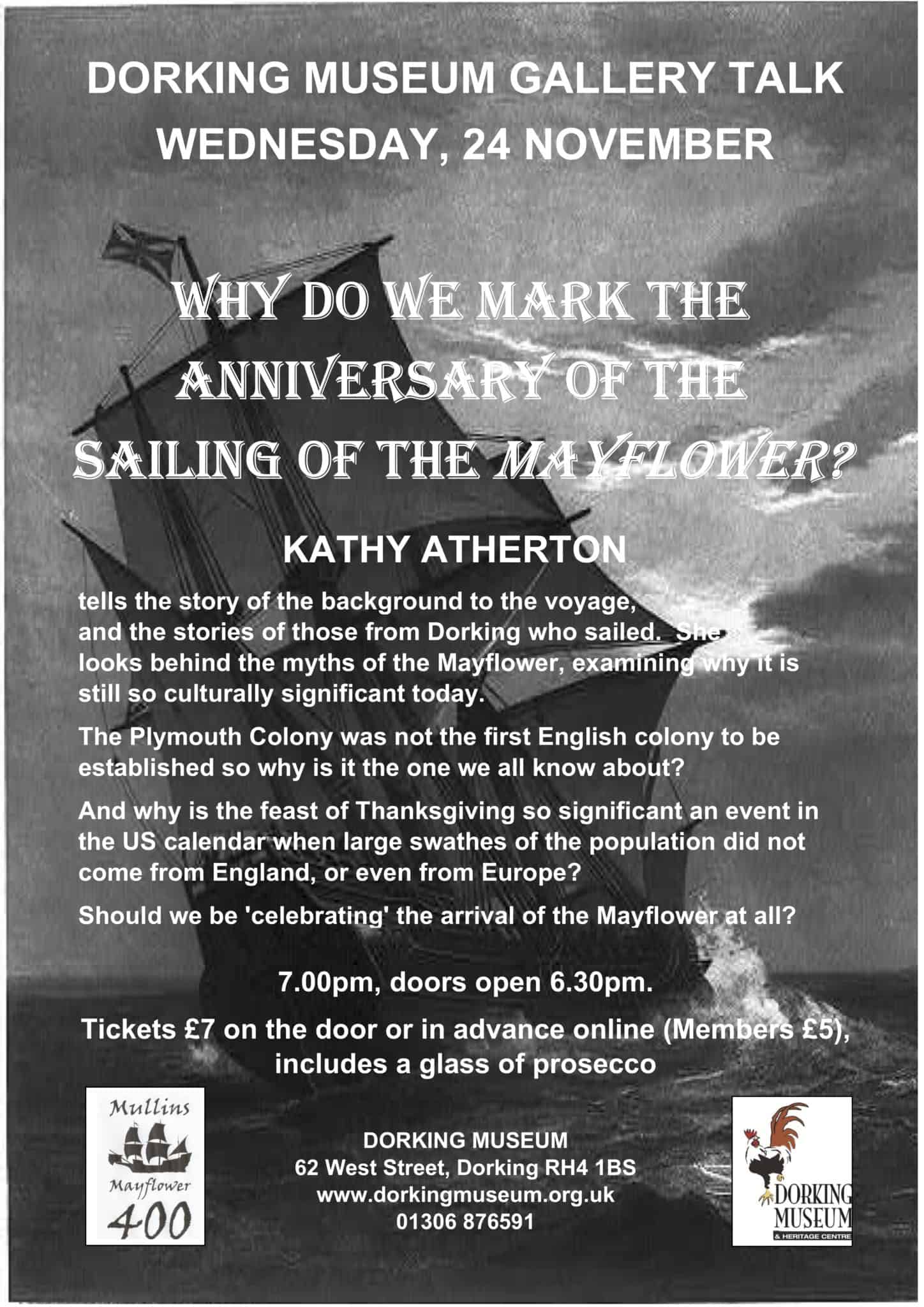 Mayflower Poster - Dorking Museum & Heritage Centre