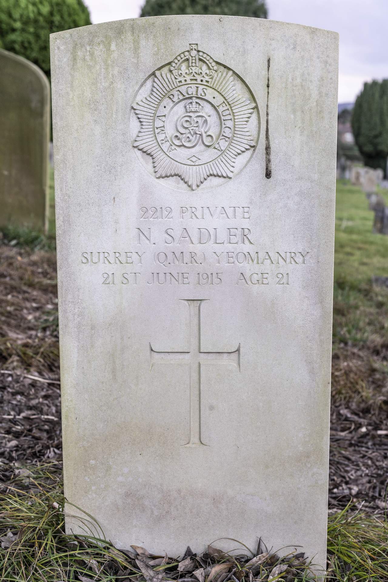 Trooper Norman Sadler. Dorking Soldier
