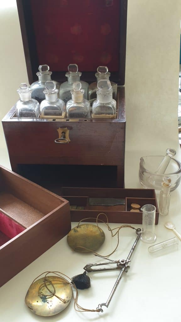 Opium Chest and Weighing Scales - Dorking Museum & Heritage Centre