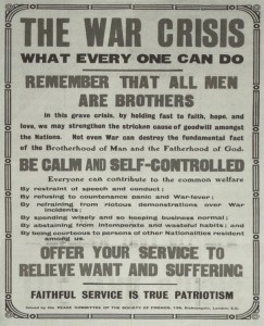 Dorking Quakers. WW1. Friends Ambulance Unit