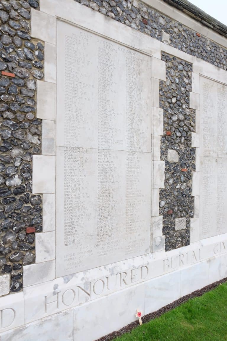 SE Reeves Tyne Cot Memorial Panel © Ian Jones 2017 2 - Dorking Museum ...