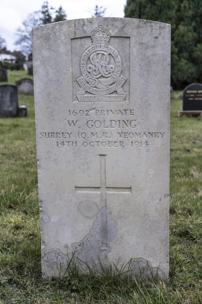 William Golding grave Dorking Cemetery. Photograph courtesy of Lois ...